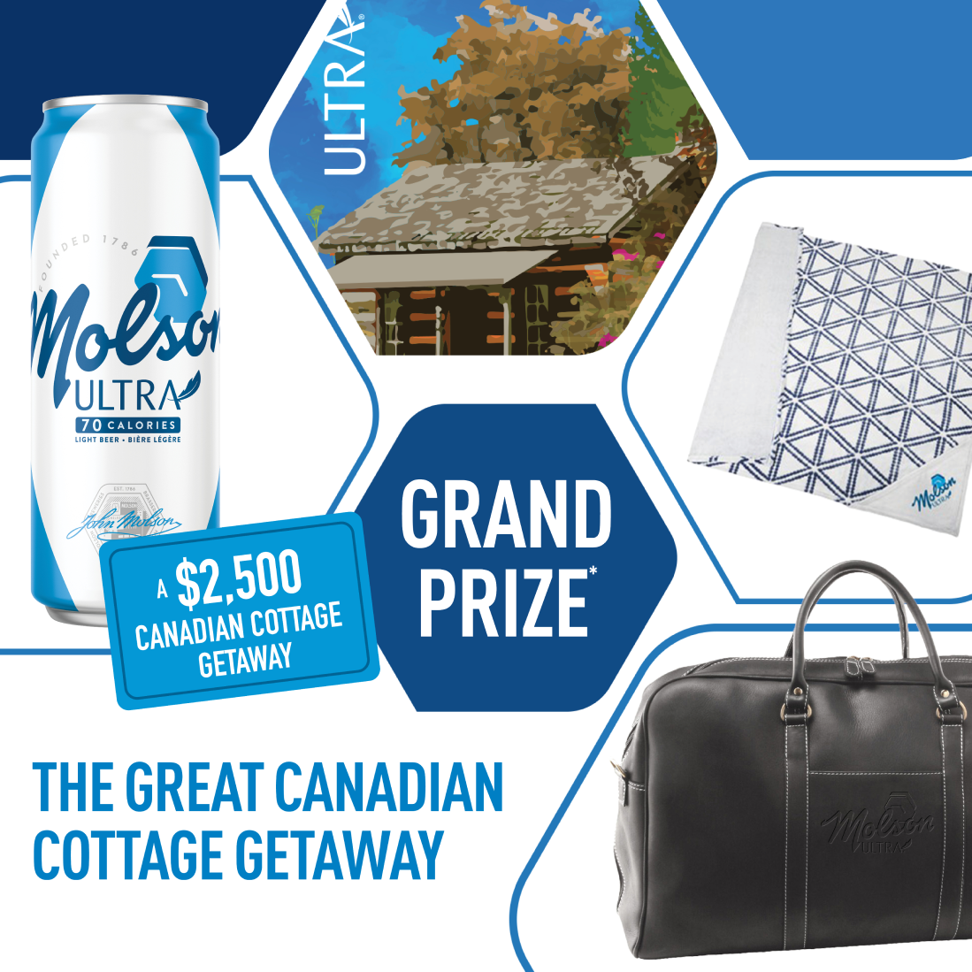 Molson Ultra - Cottage Getaway - PTE – Quarter to Five - Swag Shop